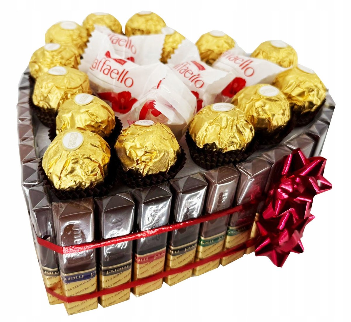 Tort Merci Raffaello- Prezent Walentynki Urodziny Kosz -Rocznica ...