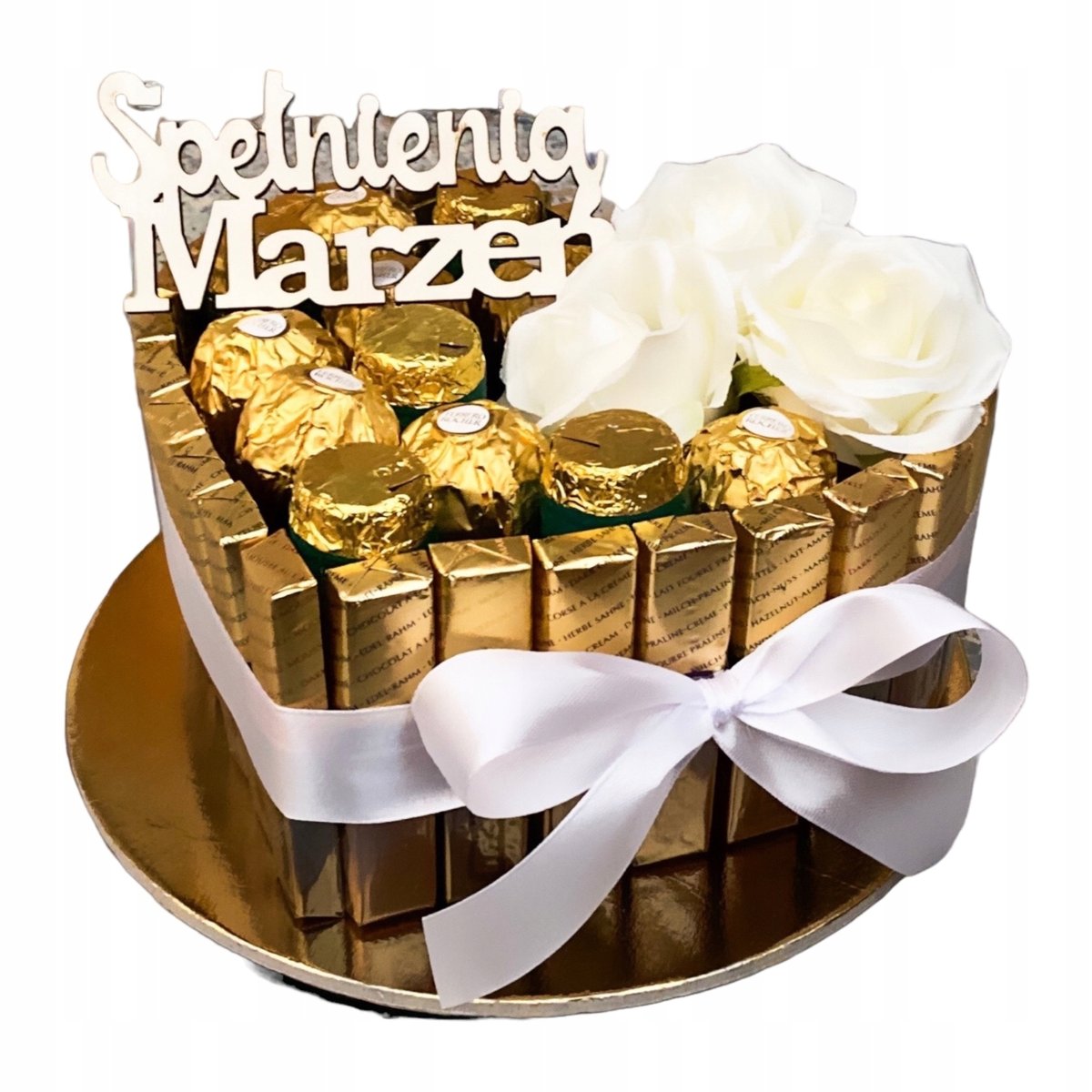 Tort Merci Serce Prezent na Urodziny Walentynki Dla Mamy Taty Rocznica ...