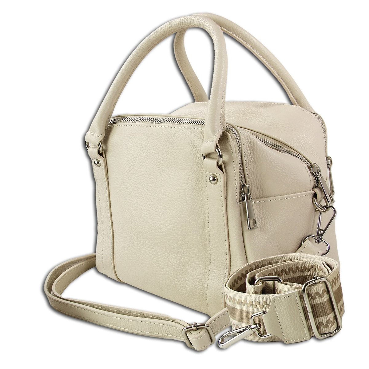 Toscanto damska młodzieżowa torba na ramię miejska skórzana torba ...