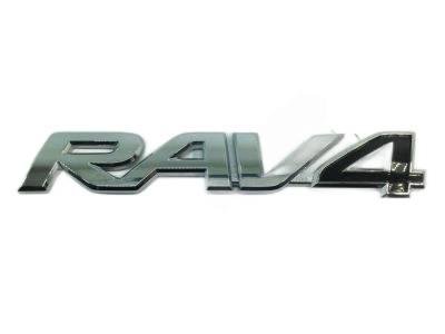 TOYOTA Rav4 Chromowany emblemat logo tyl 75431-42150 OE - Toyota ...