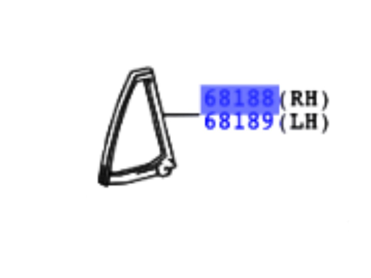 TOYOTA Rav4 Szyba narozna prawy tyl 68188-42020 OE - Toyota ...
