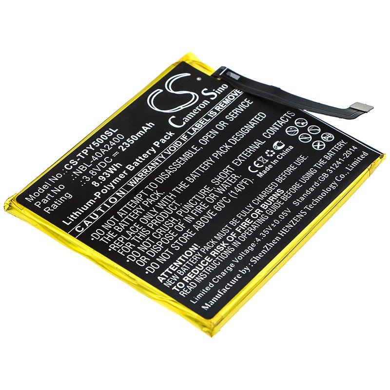 TP-Link Neffos Y5s Dual SIM / NBL-40A2400 2350mAh 8.93Wh Li-Polymer 3 ...