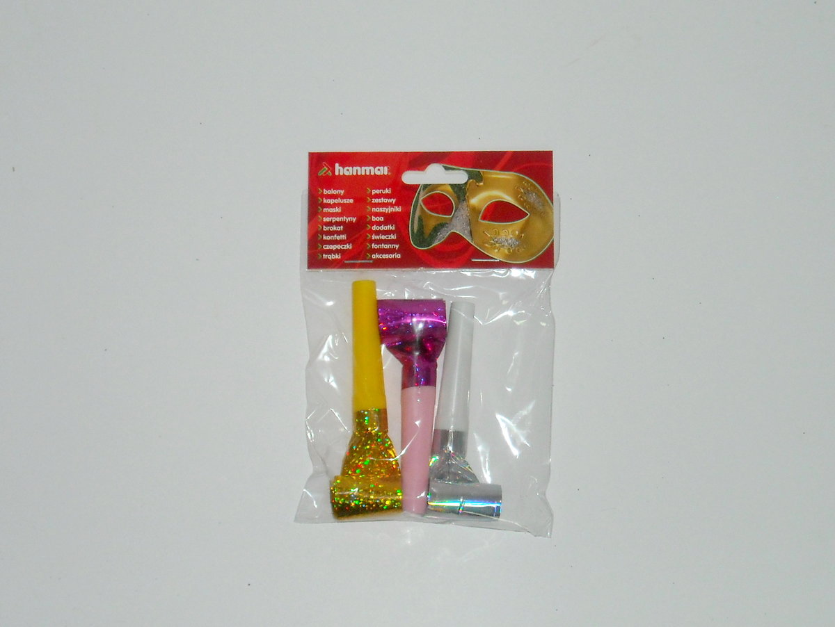 Trąbki papierowe - 3 szt. różne kolory Hanmar - Hanmar | Przyjęcia i ...