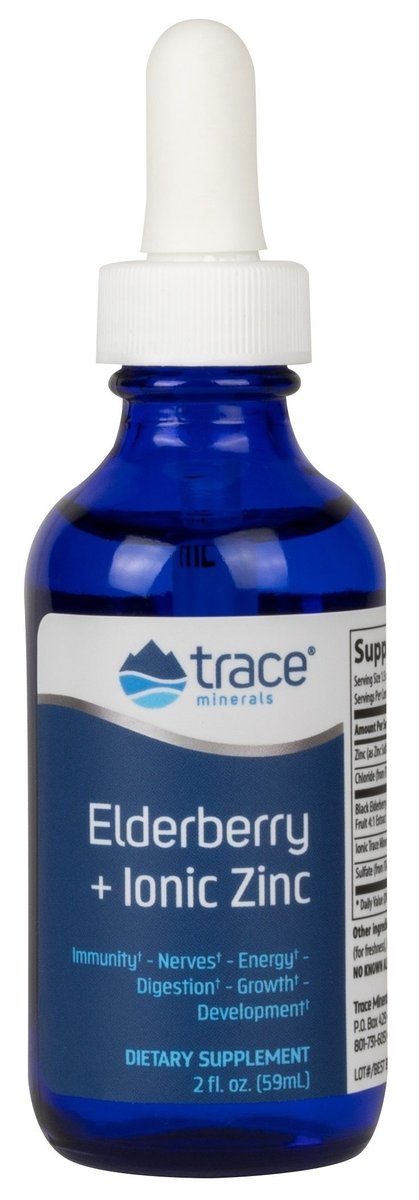 Trace Minerals, Elderberry + Ionic Zinc, 59 ml | Sklep EMPIK.COM