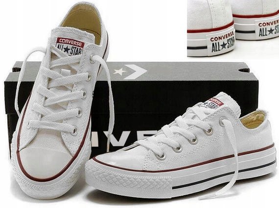 TRAMPKI CONVERSE DAMSKIE BIAŁE ORYGINALNE BUTY ALL STAR OX WOMEN ROZM ...