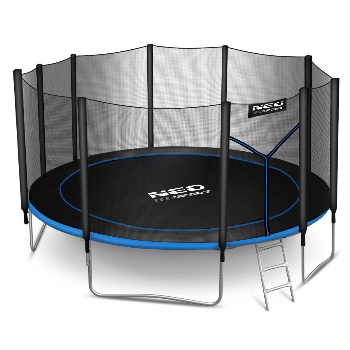 Trampolina ogrodowa dla dzieci z siatką zewnętrzną 465cm 15ft Neo-Sport ...