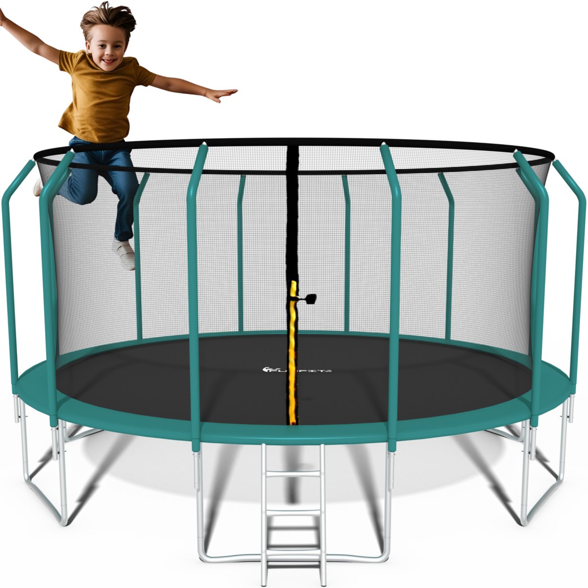 Trampolina Ogrodowa Premium Siatka Wewnętrzna Drabinka 465Cm 15Ft Funfit - FUNFIT | Sklep EMPIK.COM