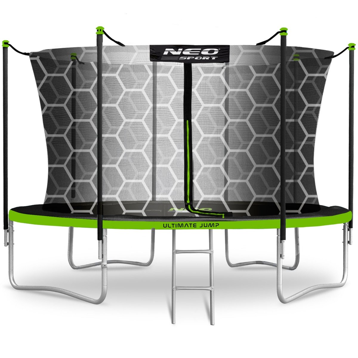 Trampolina ogrodowa z siatką wewnętrzną dla dzieci 404cm 13ft Neo-Sport ...