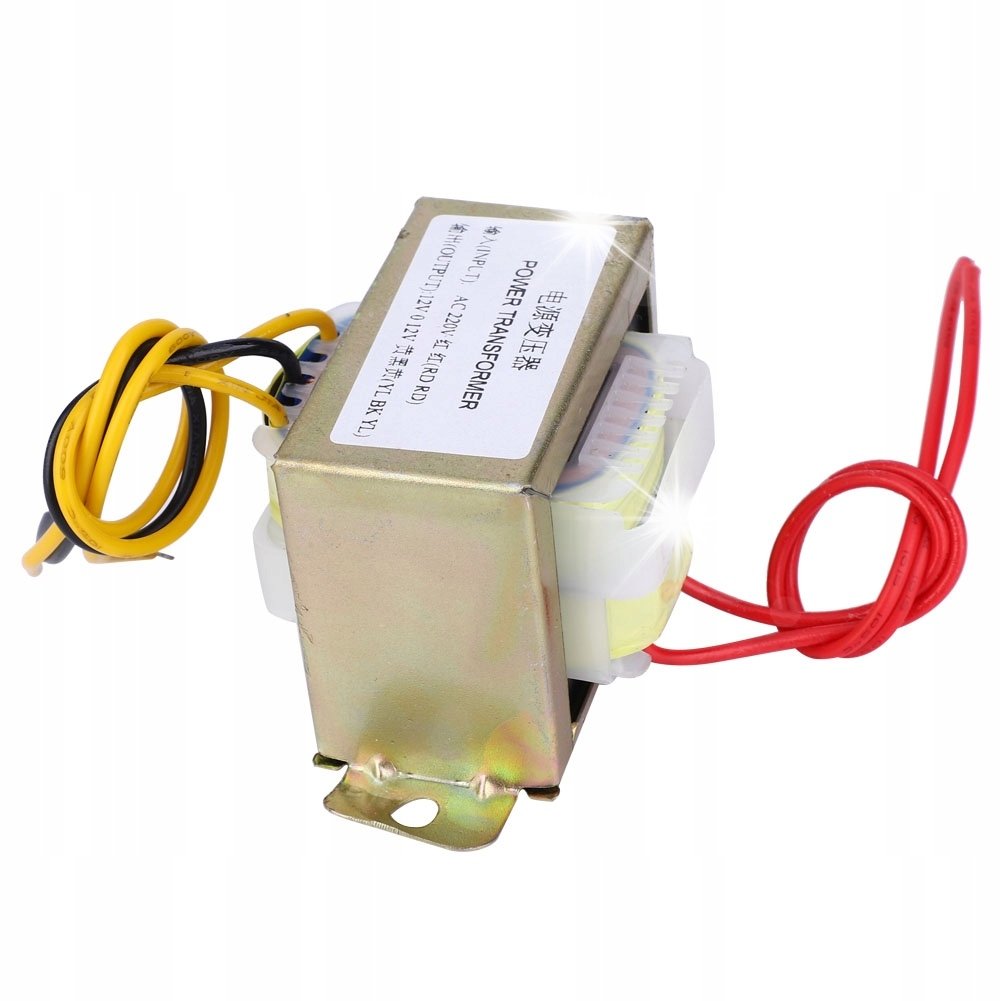 TRANSFORMATOR MOCY 30W AC 220V na AC 2x 12V do wzmacniacza kanałowego 2 ...