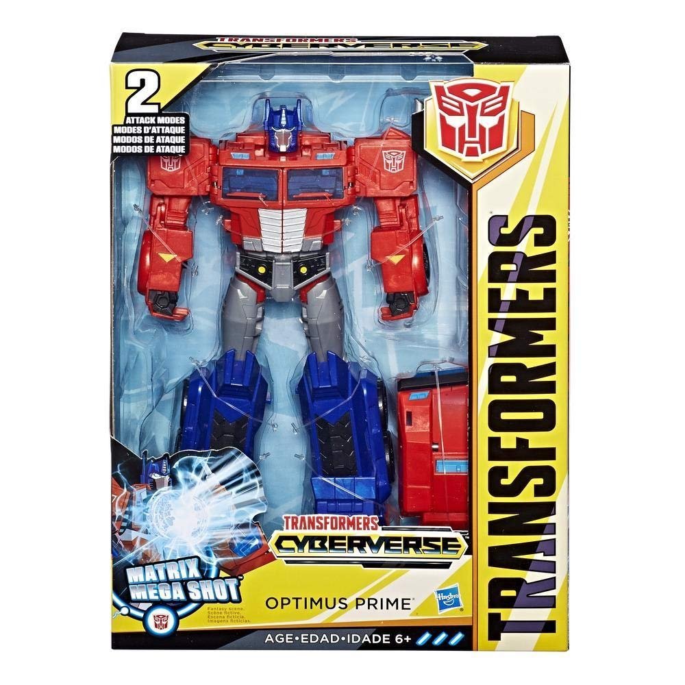Transformers Toys Optimus Prime Cyberverse Ultimate Class Action Figure ...