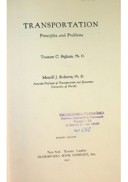 Transportation Principles and Problems - Opracowanie zbiorowe | Książka ...