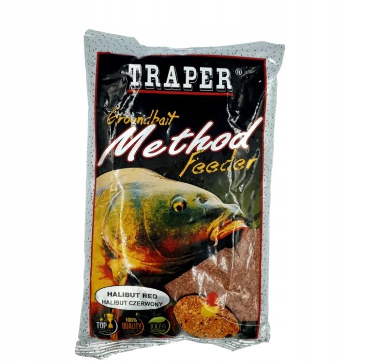 Traper zanęta MF Feeder 750g Halibut Red - Traper | Sport Sklep EMPIK.COM