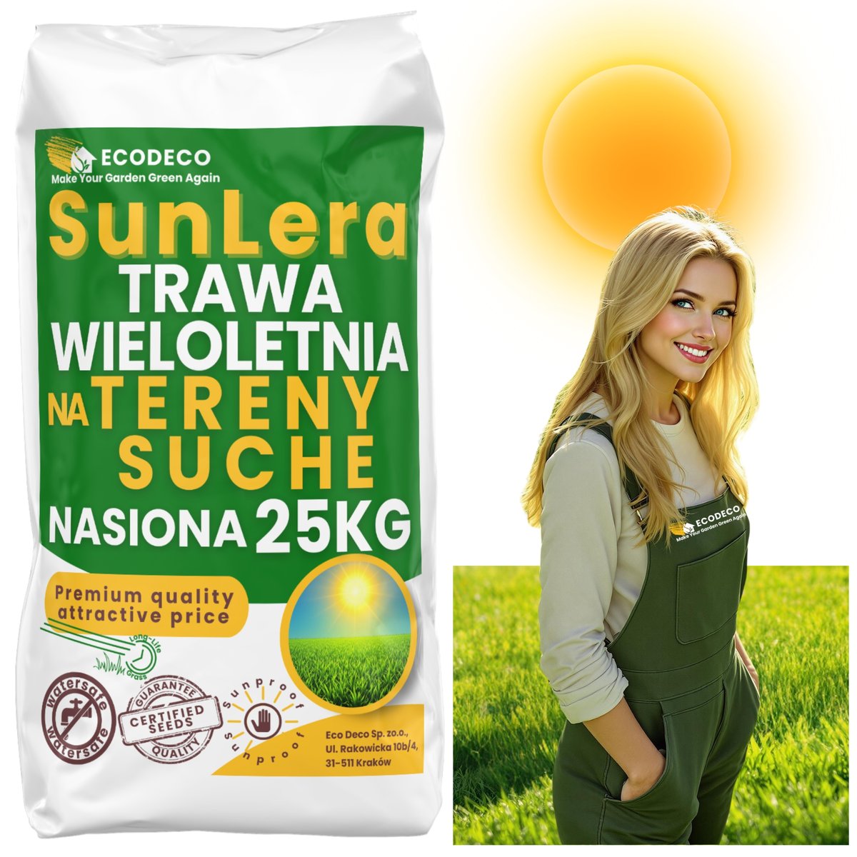Trawa Na Tereny Suche 25Kg - Eco Deco | Sklep EMPIK.COM