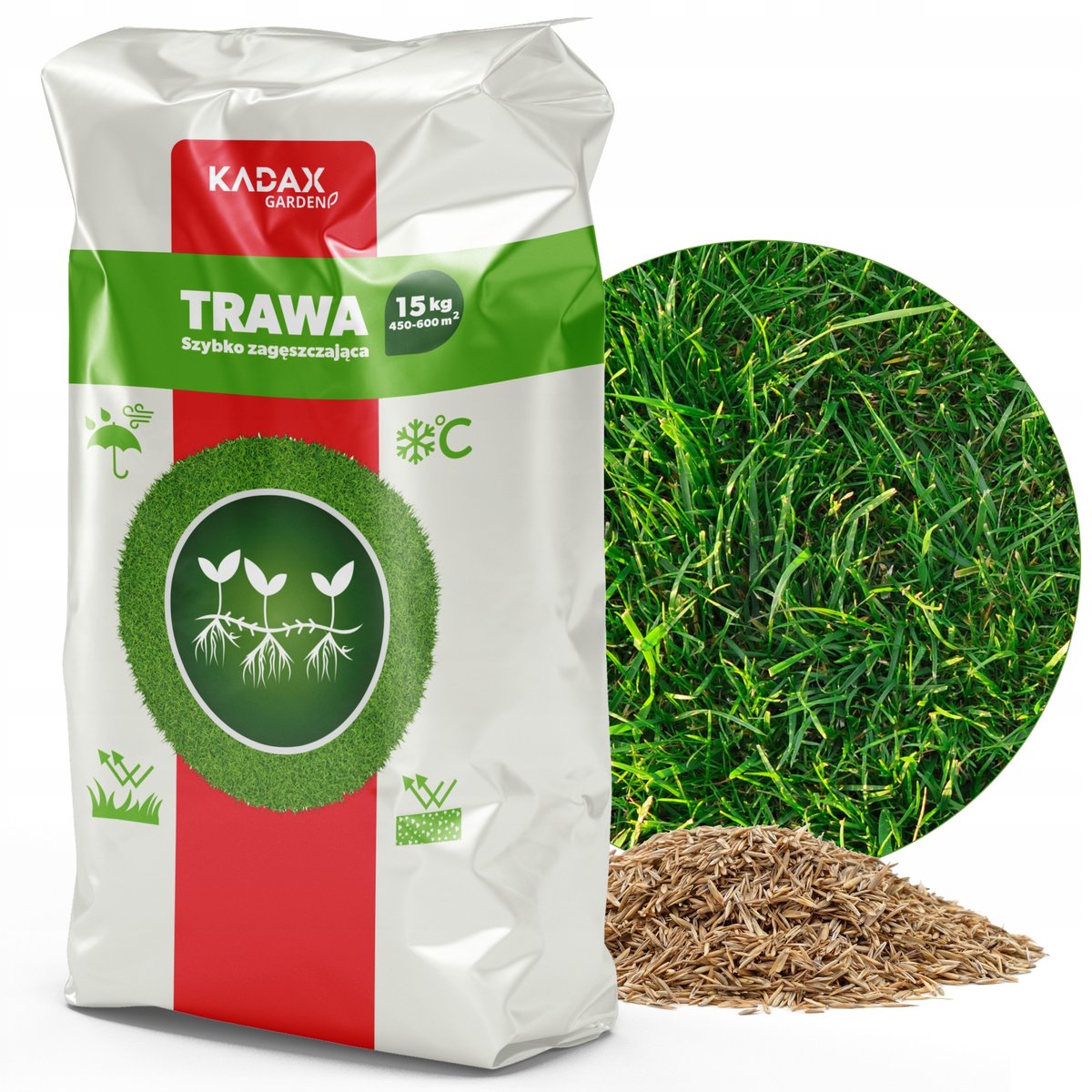 Trawa Uniwersalna Szybko Zagęszczająca 15kg 600M2 - KADAX | Sklep EMPIK.COM