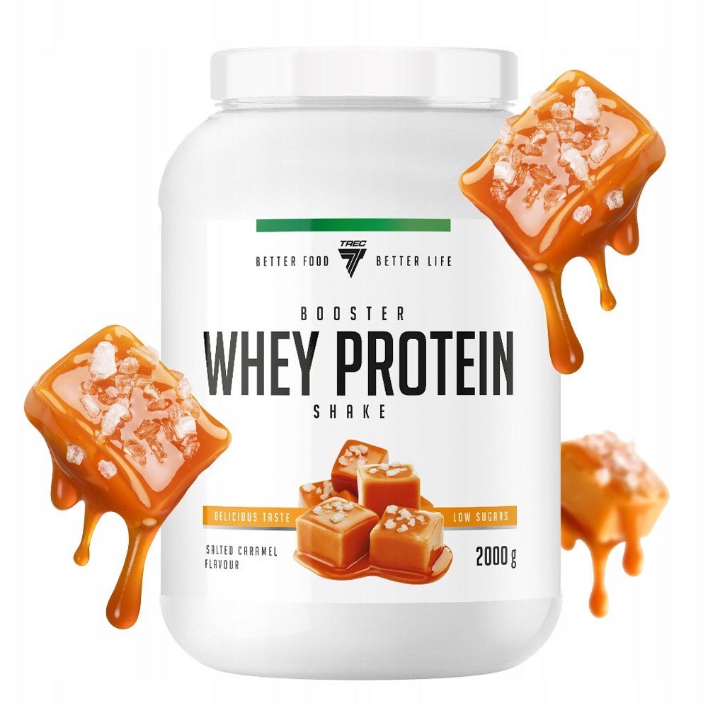 Trec Booster Whey Protein 2000G Masa Siła Białko Shake Proteinowy W ...