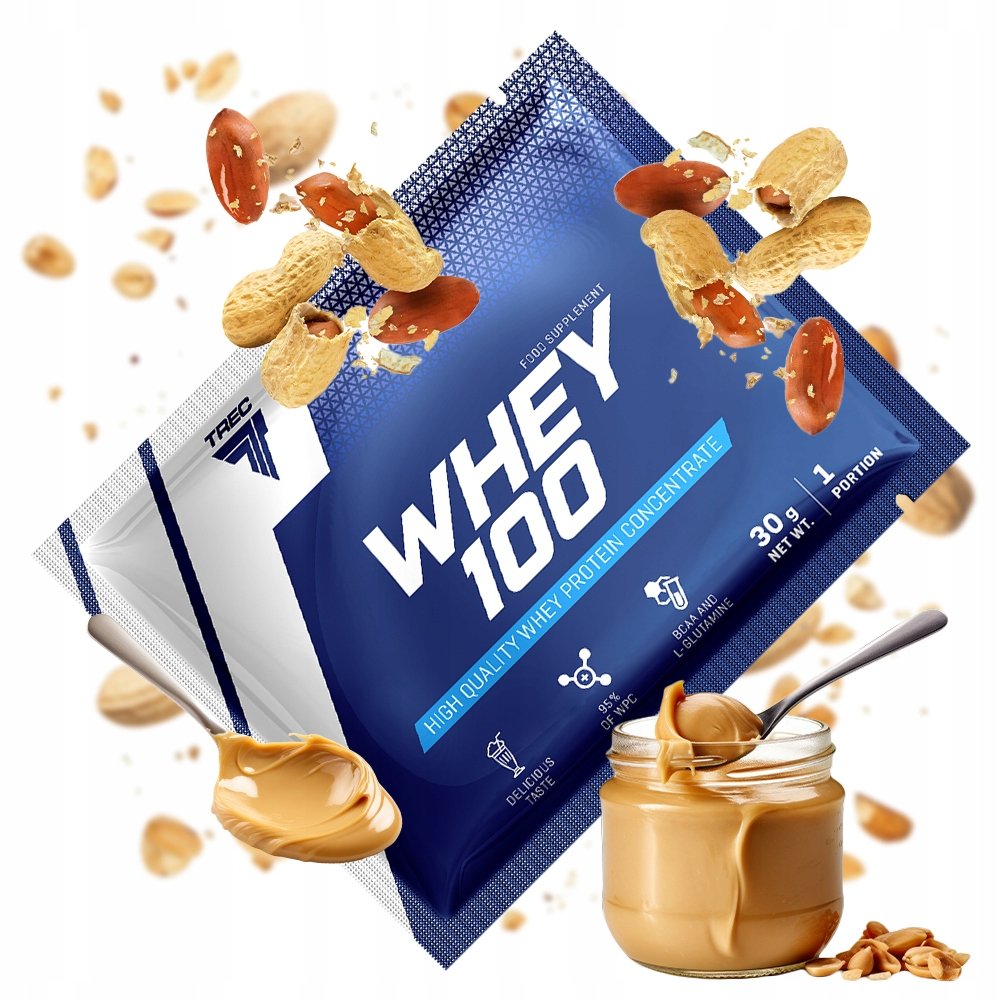 Trec Whey 100 30G Saszetka Białko Proteiny Wpc Serwatka Poręczna Porcja ...