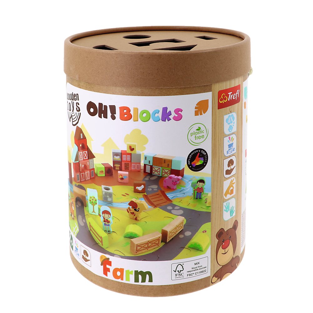 TREFL Klocki Drewniane OKlocki Oh!Blocks Farm 61716 - Trefl | Sklep ...