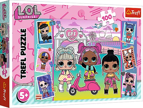 TREFL Puzzle LOL Surprise ZDJĘCIA Laleczek L.O.L. 100 elementów - Trefl ...