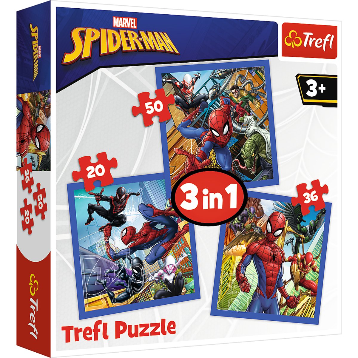 Trefl, puzzle, Marvel, Spider-Man, Pajęcza siła, 20/36/50 el. - Trefl ...