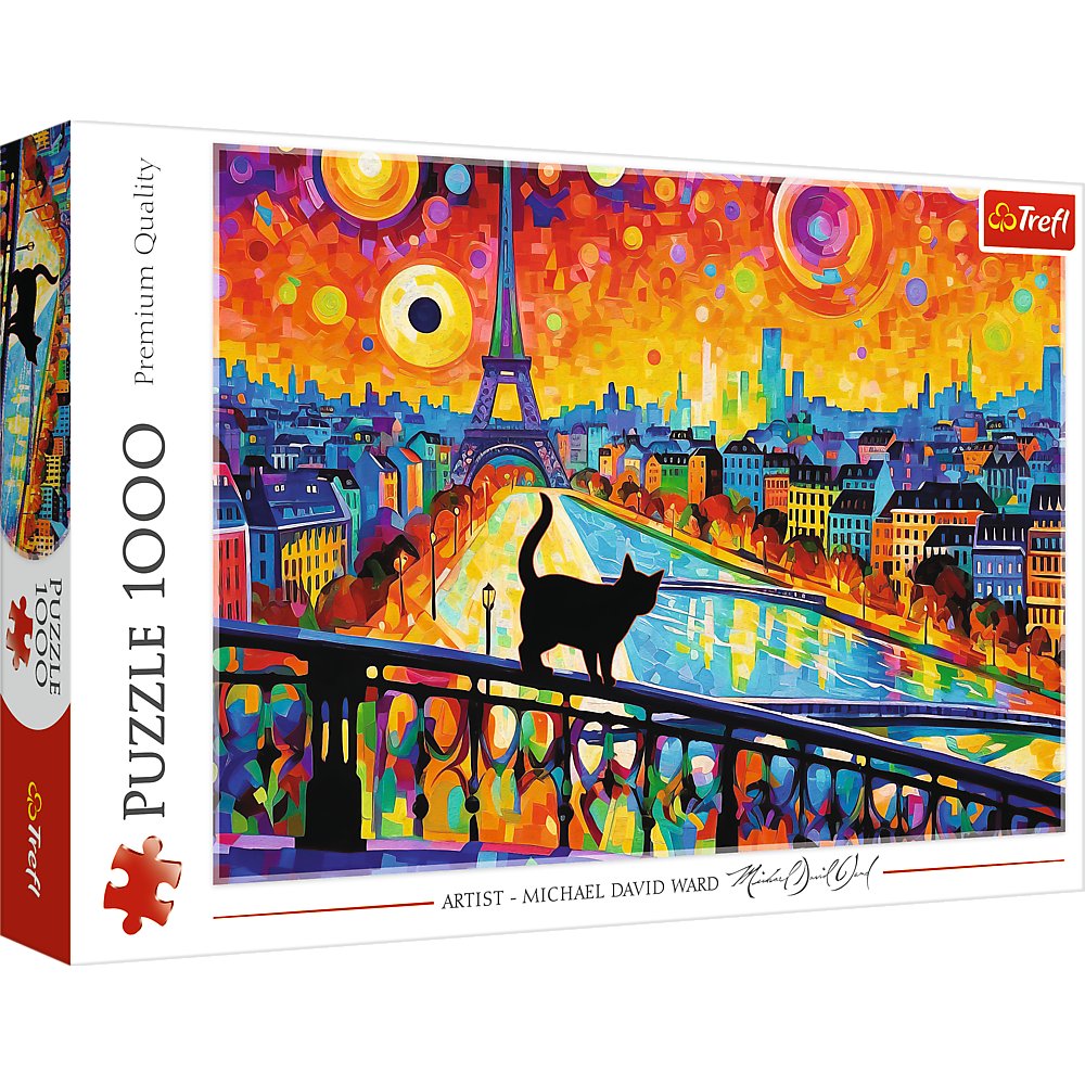 Trefl, Puzzle Standard, Kot w Paryżu, 1000 el. - Trefl | Sklep EMPIK.COM