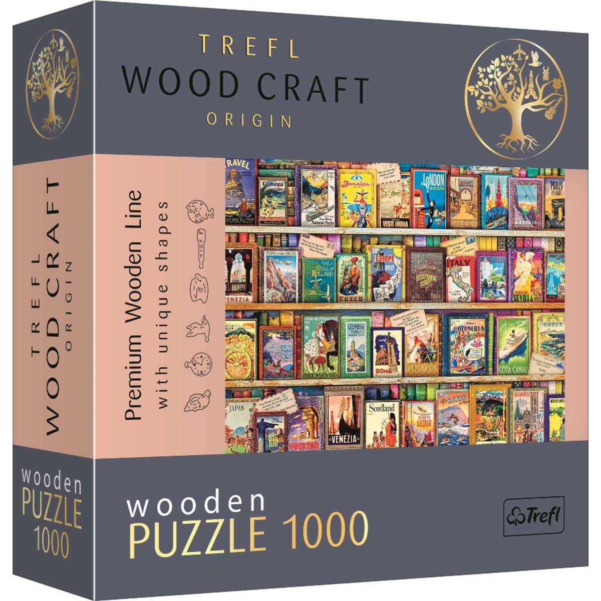 Trefl, Puzzle Wood Craft Przewodniki po świecie, 1000 el. - Kids ...