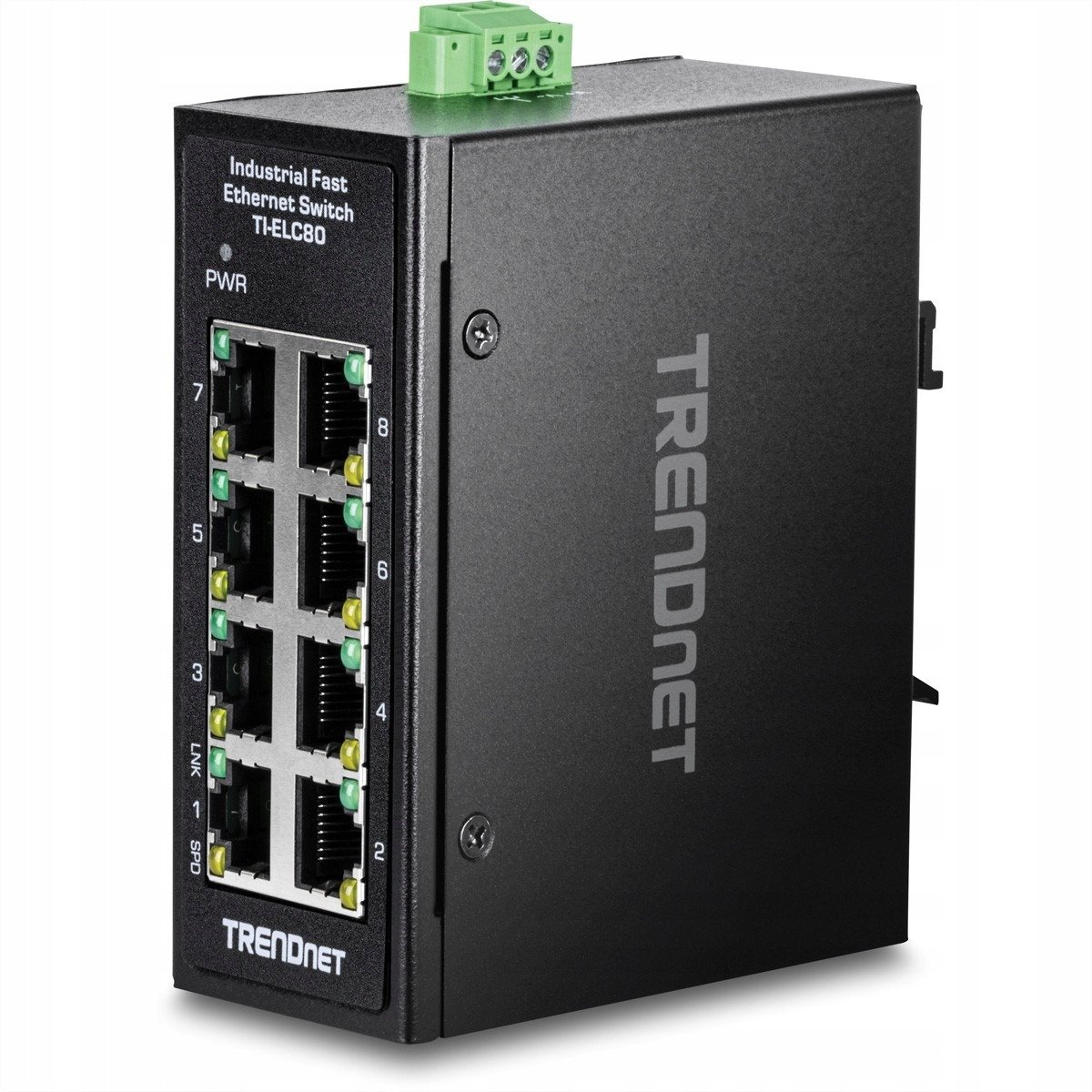 TRENDnet 8-Port Industrial Fast Ethernet DIN-Rail MiniSwitch - Inna ...