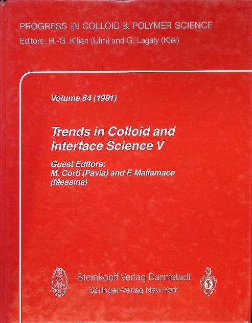 Trends in Colloid and Interface Science V Volume 84 - Opracowanie ...