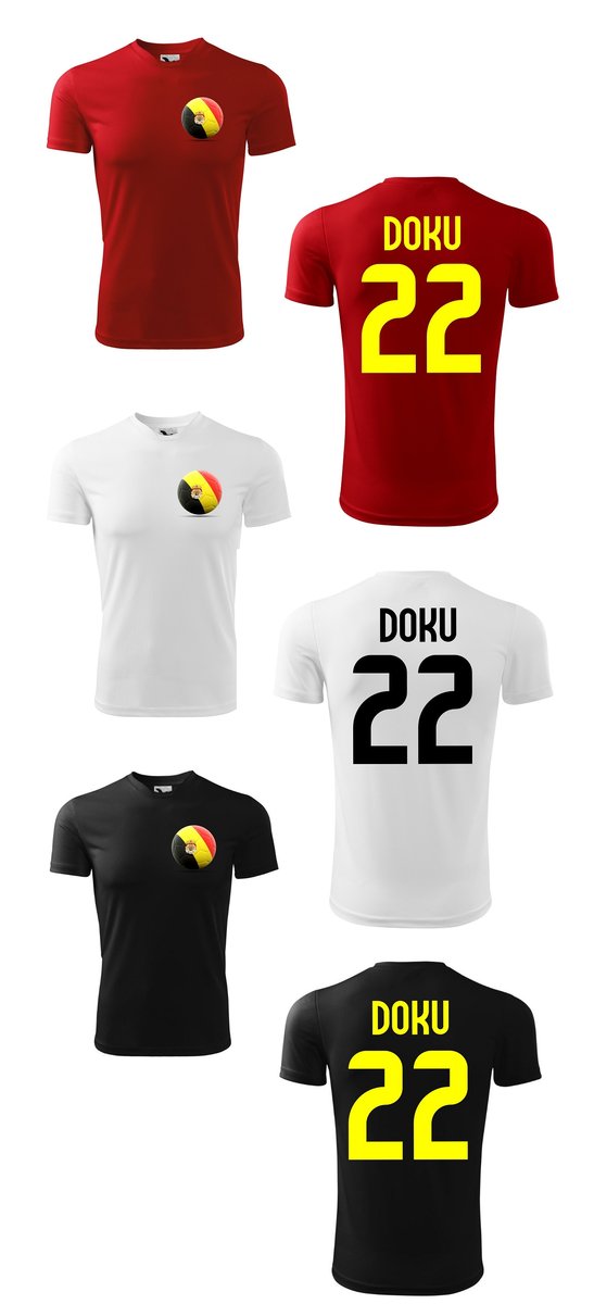 Treningowa Koszulka BELGIUM Jeremy DOKU 22 jr - Inna marka | Sport ...