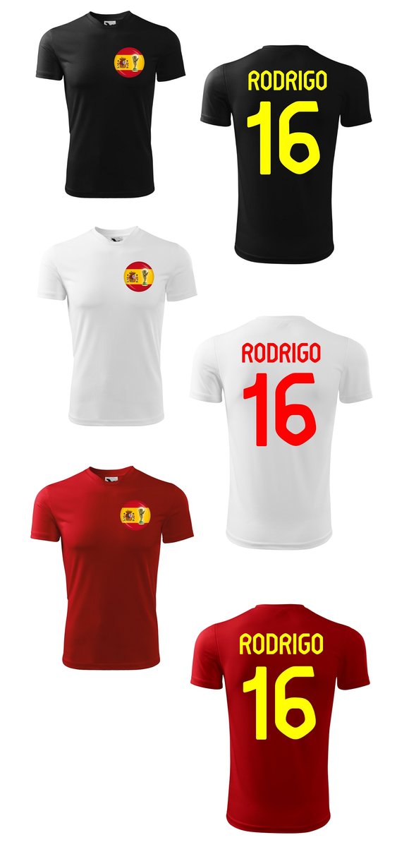 Treningowa Koszulka SPAIN Rodri RODRIGO 16 - Inna marka | Sport Sklep ...
