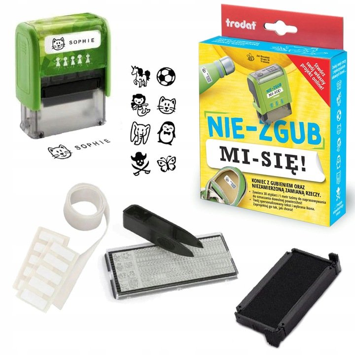 TRODAT Pieczątka Nie Zgub Mi Sie do znakowania odzieży ubrań rzeczy - Trodat | Sklep EMPIK.COM
