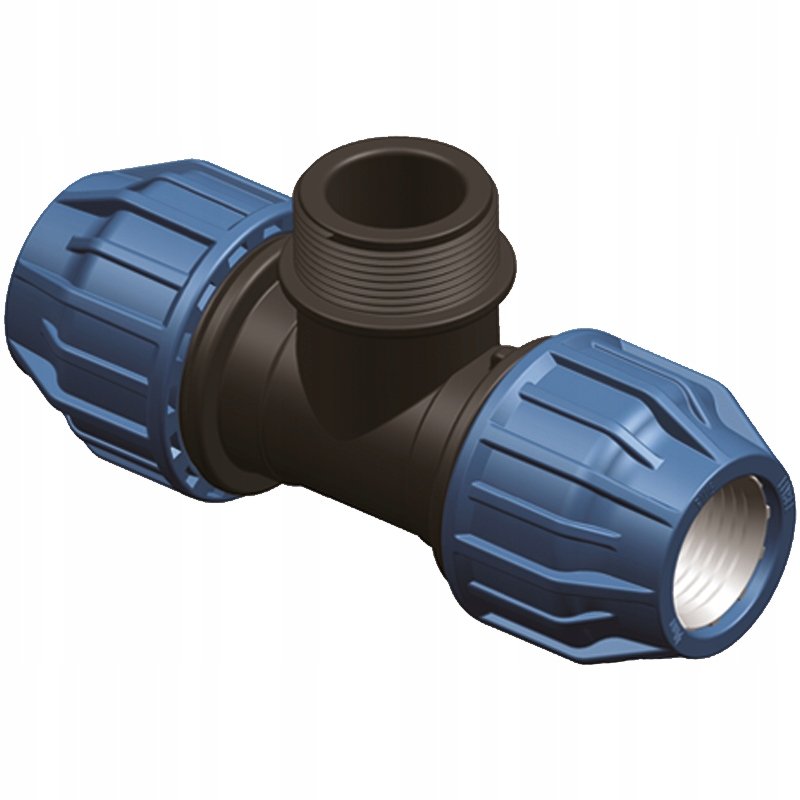 Trójnik PP 32x1" rur do wody wodnych PE PN16 BAR - GRANIT | Sklep EMPIK.COM