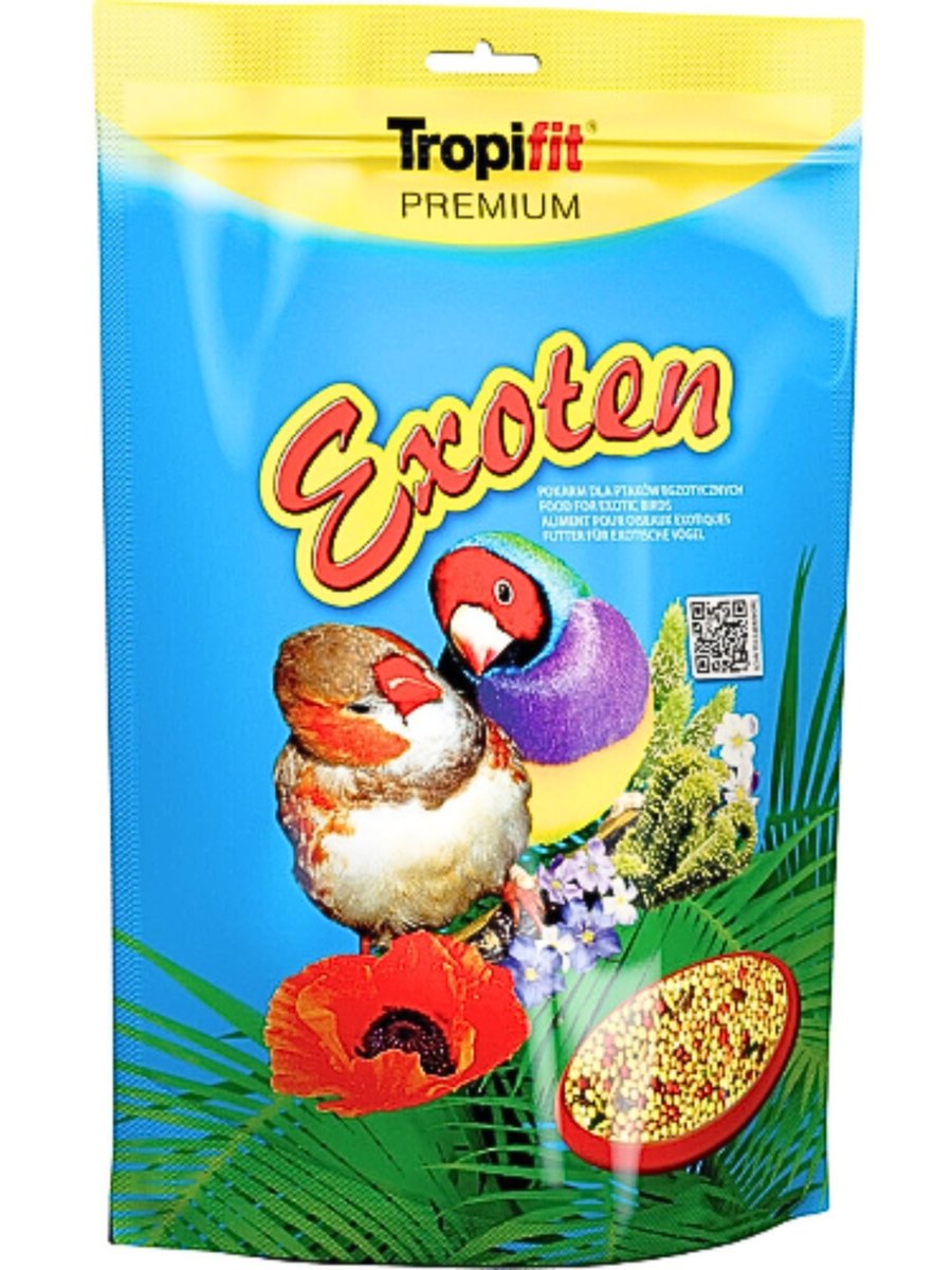 TROPIFIT 700g EXOTEN - Pokarm całoroczny dla Papug i innych ptaków ...