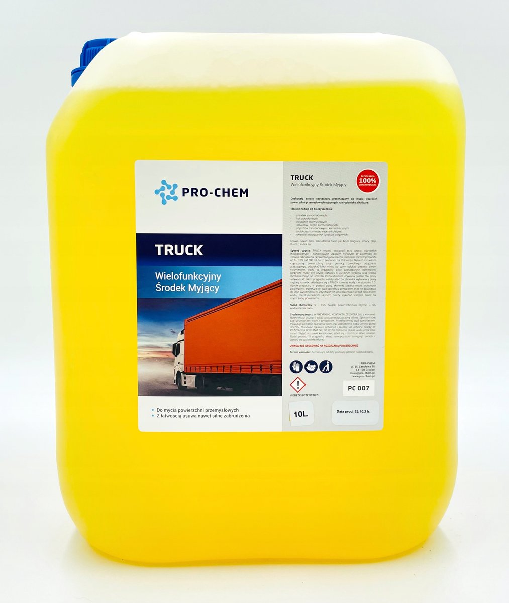 TRUCK WIELOFUNKCYJNY ŚRODEK MYJĄCY 10KG PRO-CHEM - Pro-Chem ...