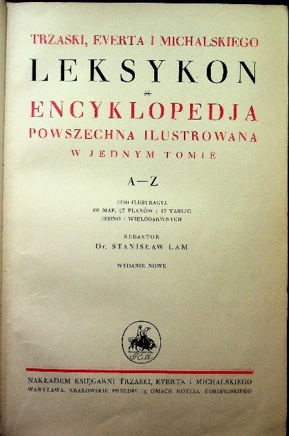 Trzaski. Everta i Michalskiego Leksykon. Encyklopedia powszechna ...