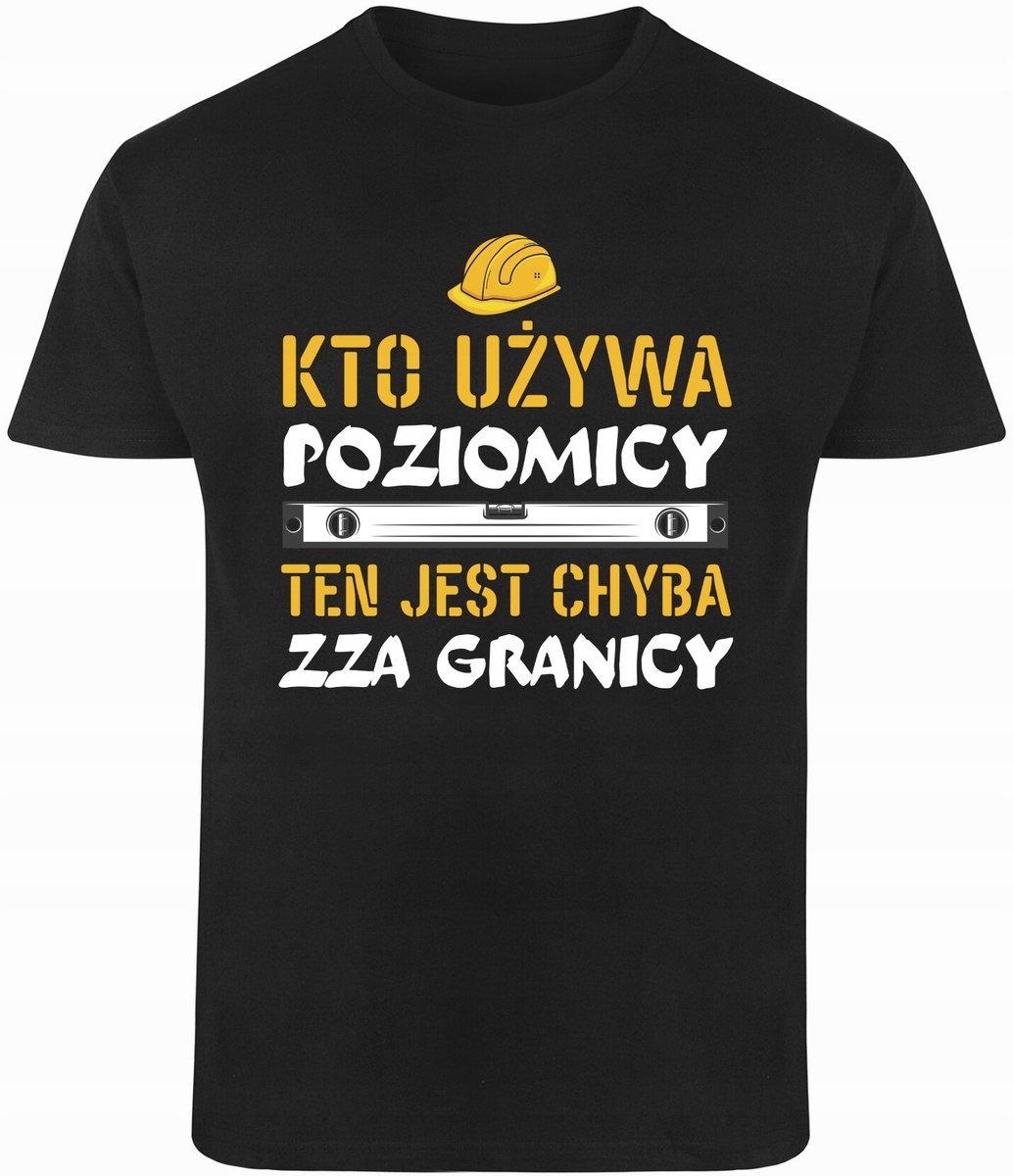 Tshirt dla Majstra Budowlańca śmieszny Do pracy pan Wiesio blok R-S ...