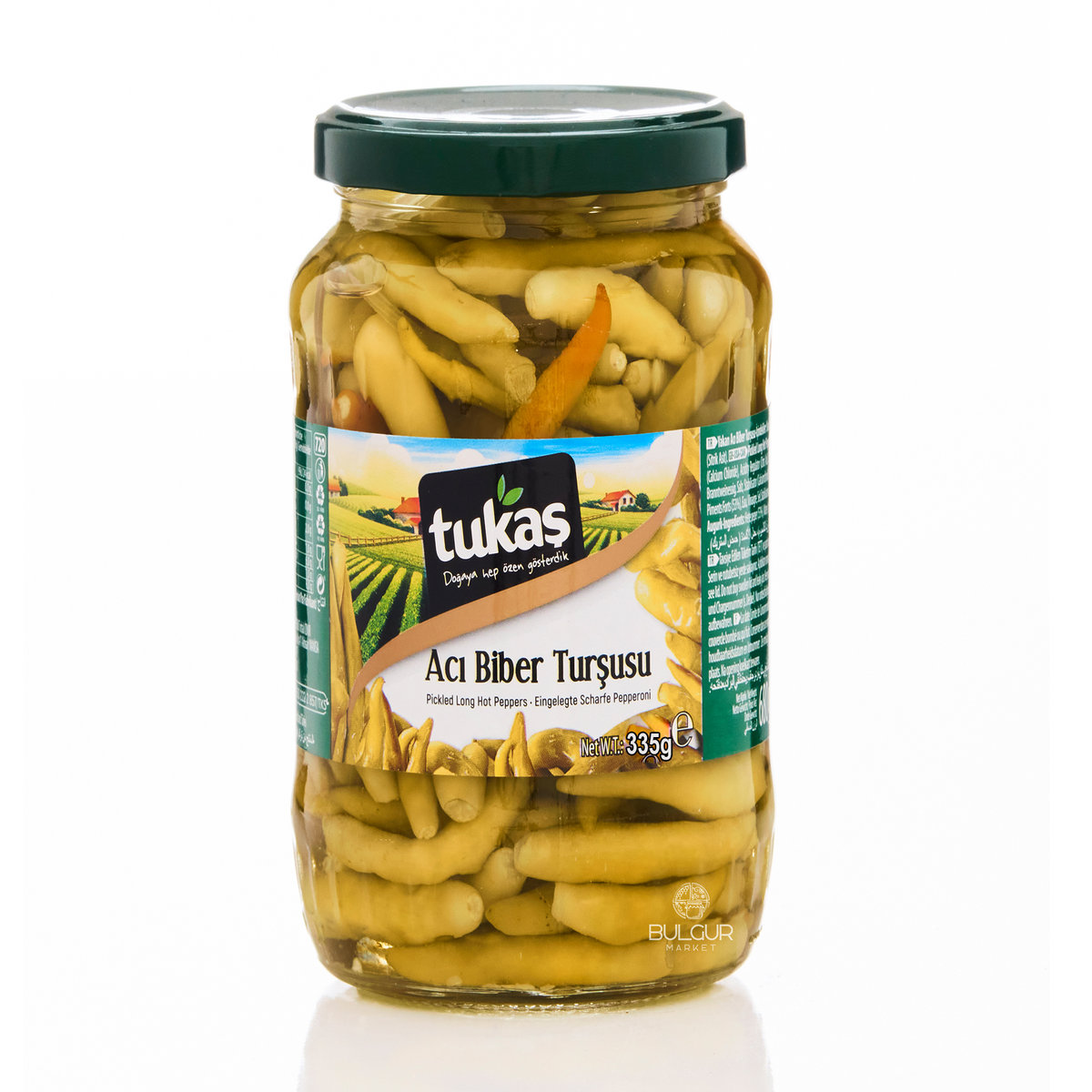 Tukas Ostra Marynowana Zielona Papryka (Turşu) 335g | Pikantna - Inna ...