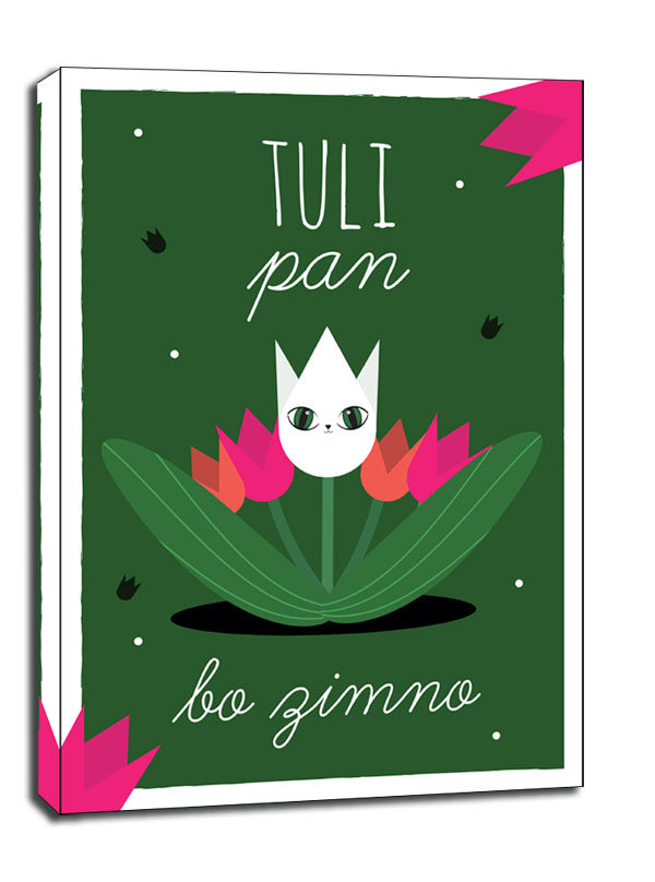 TuliPan, bo zimno zielone t o - obraz na p tnie 4 - Inna marka | Sklep EMPIK.COM
