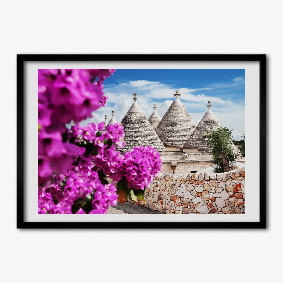 Tulup, Nowoczesny foto obraz w ramie Domy trulli, 70x50 cm - Tulup ...