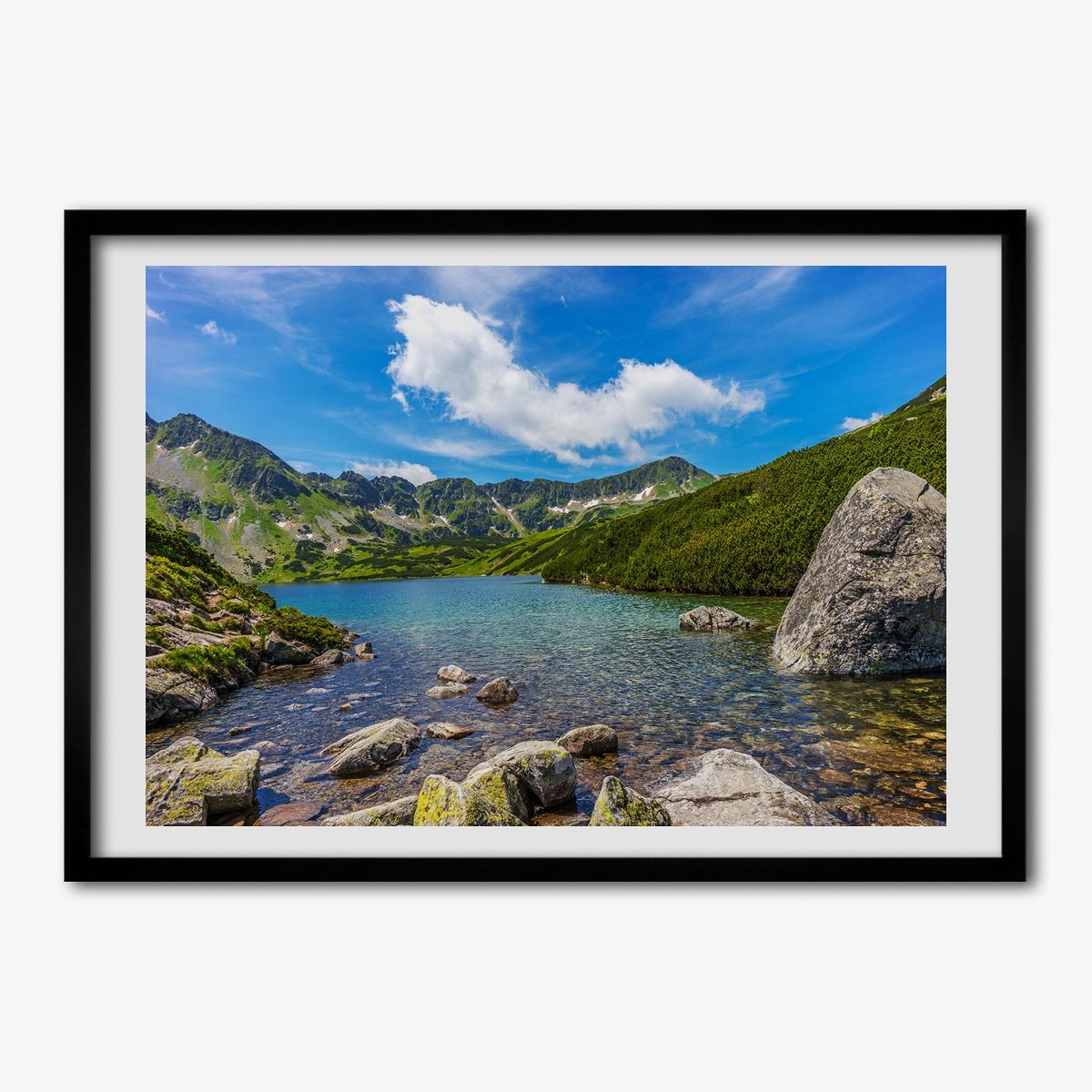 Tulup, Ścienny foto obraz z ramką MDF Dolina Tatry, 70x50 cm - Tulup ...
