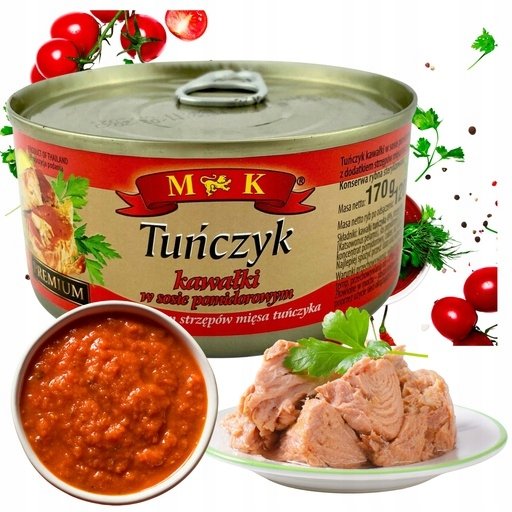 Tuńczyk W Kawałkach W Sosie Pomidorowym MK Smak Ryby Świerzości Morza ...