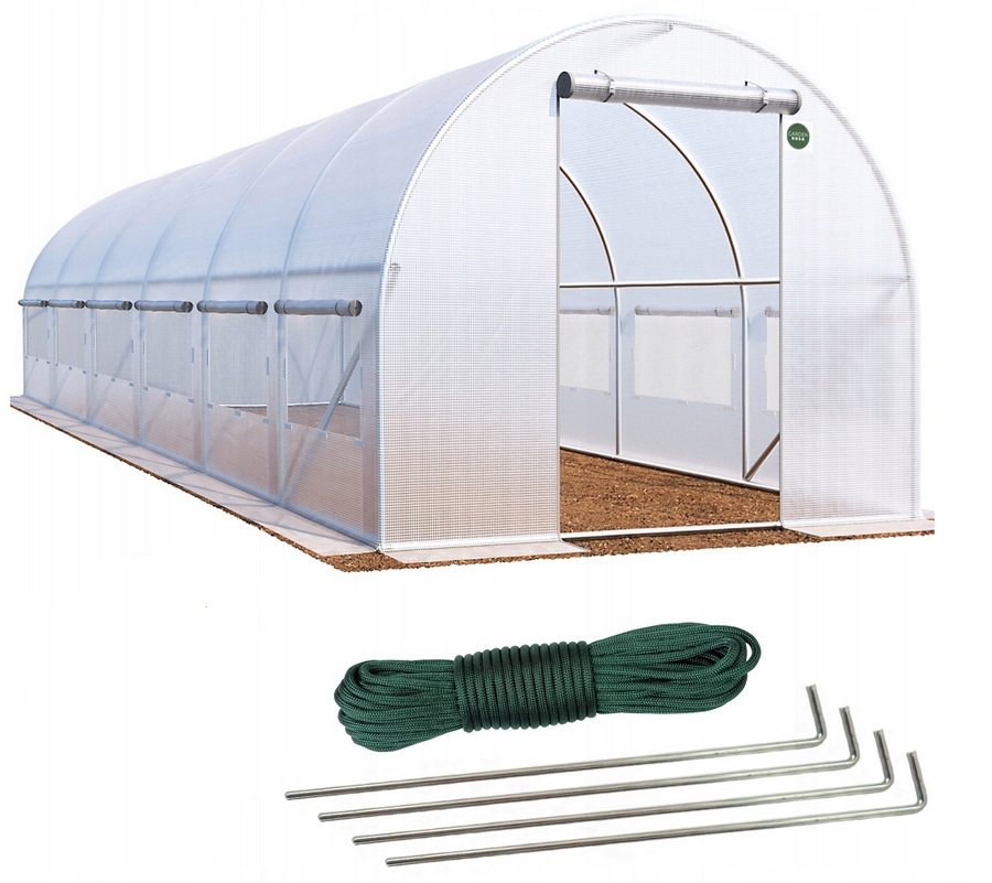 TUNEL FOLIOWY OGRODOWY FOLIAK UV-4 SZKLARNIA 6x3m NAMIOT PREMIUM 18m2 - Inna marka | Sklep EMPIK.COM
