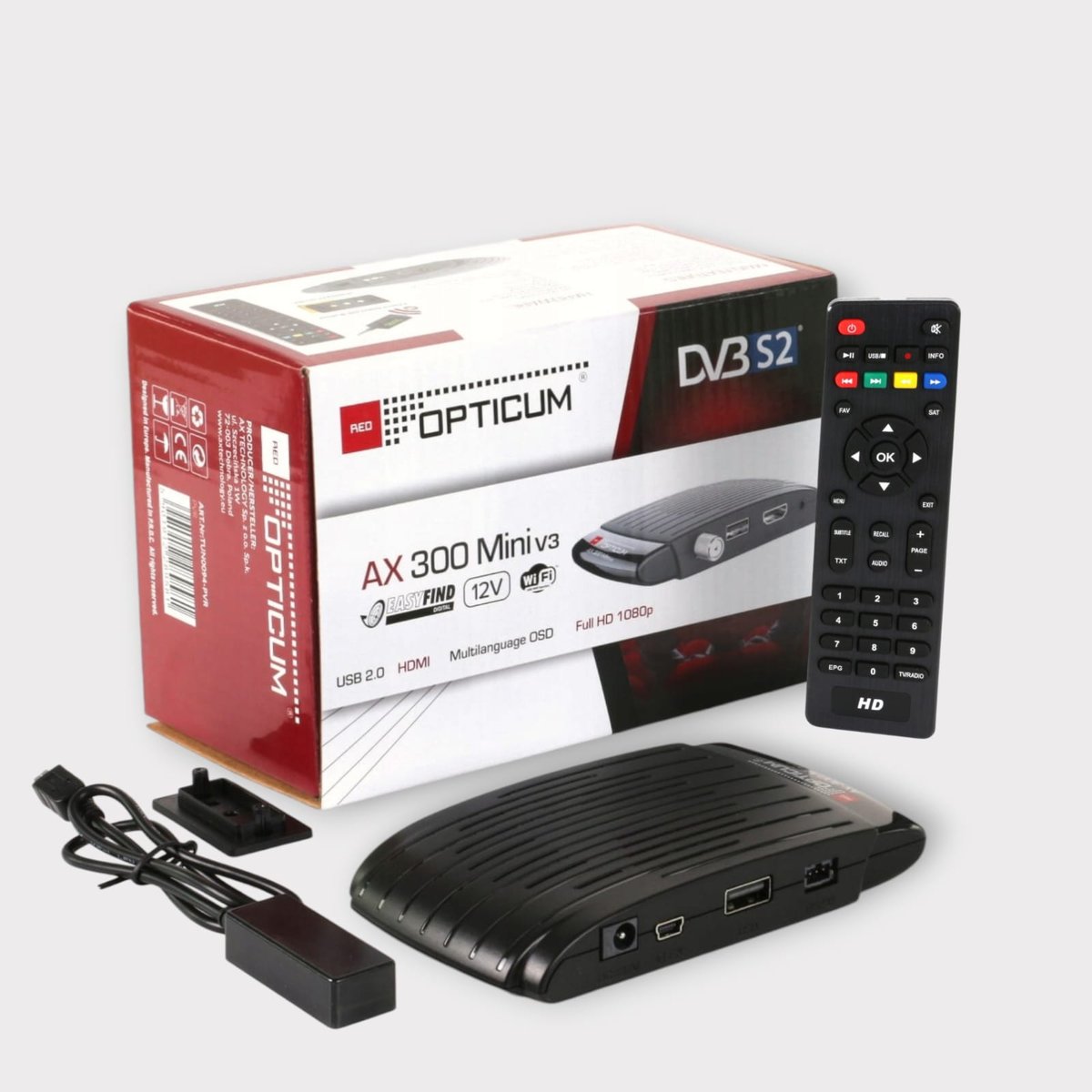 Tuner Dvb-S2 Opticum Red Ax 300 Mini V3 Pvr - Opticum | Sklep EMPIK.COM