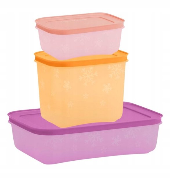 TUPPERWARE Zestaw Pojemników do Mrożenia Oszczędzaj Miejsce w ...