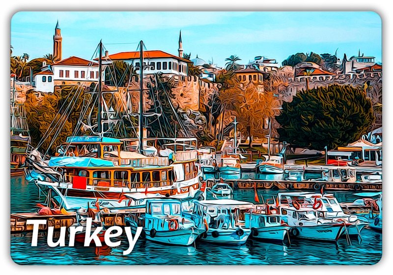 TURCJA - Antalya - Krajobraz - Magnes na lodówkę - Subliproject | Sklep ...