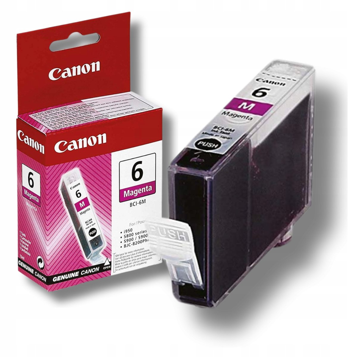 Tusz Canon BCI-6M Czerwony Magenta 4707A002 Canon PIXMA MP780 MP760 ...