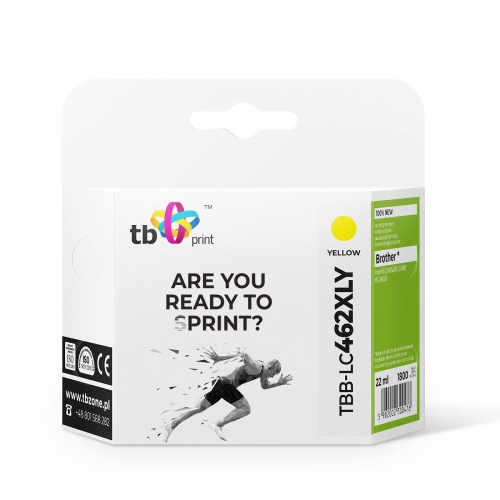 Tusz Do Brother Mfc-J3540Dw Tbb-Lc462Xly 100% Nowy Żółty - TB Print ...