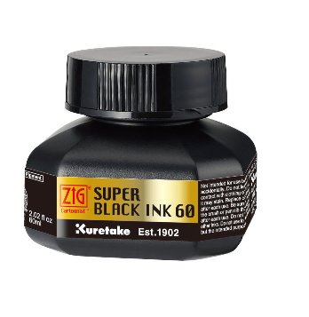 Tusz Do Kaligrafii Super Black Ink 60Mlkuretake Zig Cartoonist ...