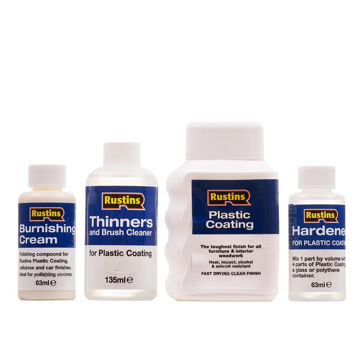 Twardy lakier dwuskładnikowy ZESTAW 4 PRODUKTÓW RUSTINS - Rustins | Sklep EMPIK.COM