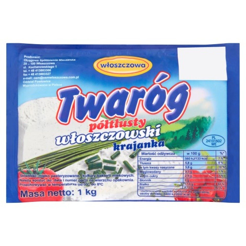 Twaróg tłusty Włoszczowa 1 kg - Inna marka | Sklep EMPIK.COM