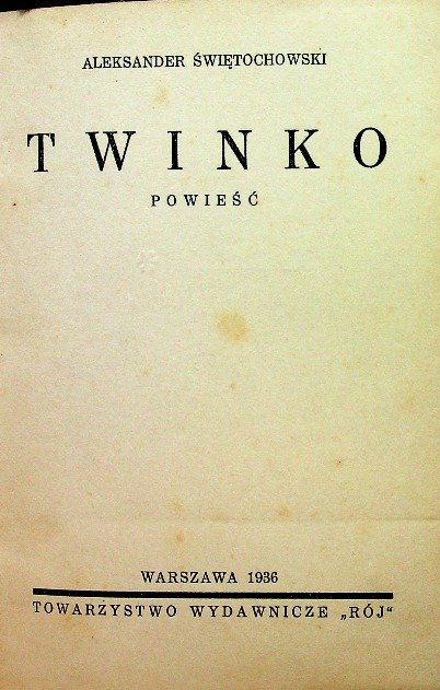 Twinko 1936 r - W opisie | Książka w Empik
